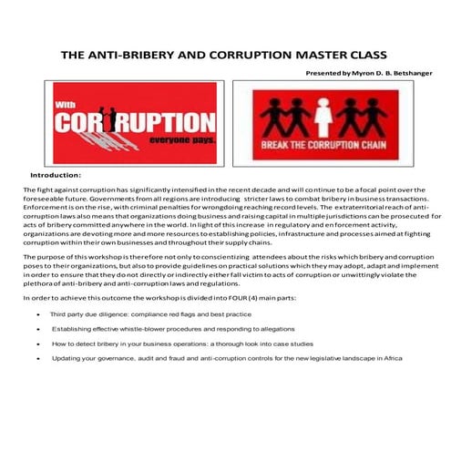 Anti bribery law for bangladesh | PDF