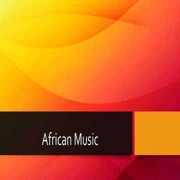 African Music | PPT