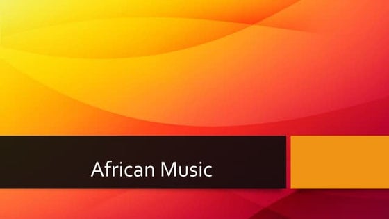MUSIC GRADE 10, Quarter 2, Vocal forms of African Music.pptx | Blues ...