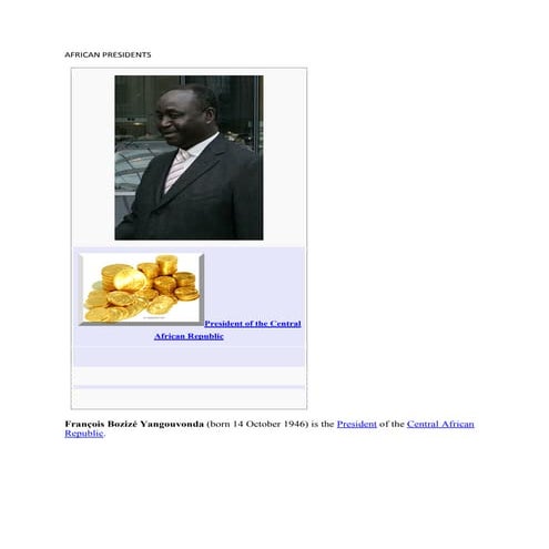 African Presidents | PDF