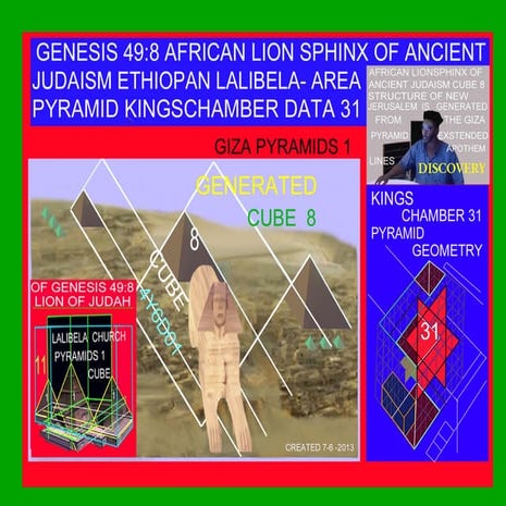 African sphinx pyramid gnerated cube structure of revelation 21 18 data -4 y6d07 | PDF