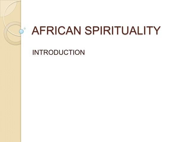 African Traditional Religions | PDF