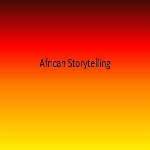 African Storytelling.pdf grade 12 Pe and health | PDF