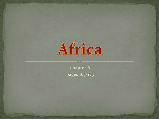 Ancient African Civilizations | PPTX