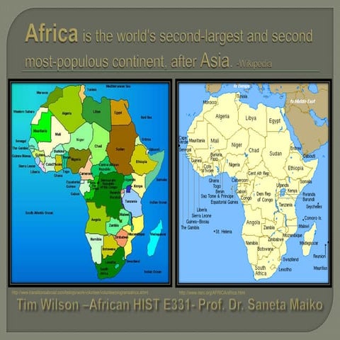 Africa power point hist e331 prof maiko tim wilson | PPT