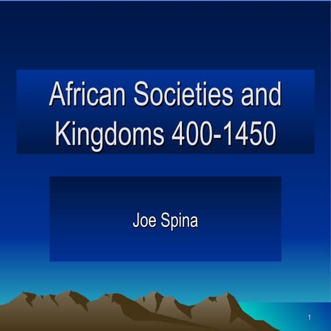 Africa History | PPT