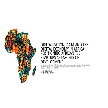 Positioning African Tech Startups as Engines of Growth and Development ...