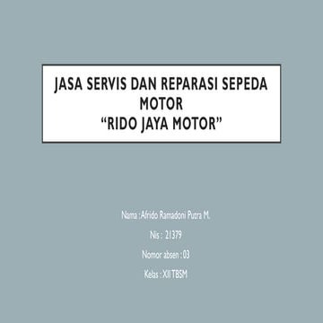 Jasa service sepeda motor rido Afrido.pptx