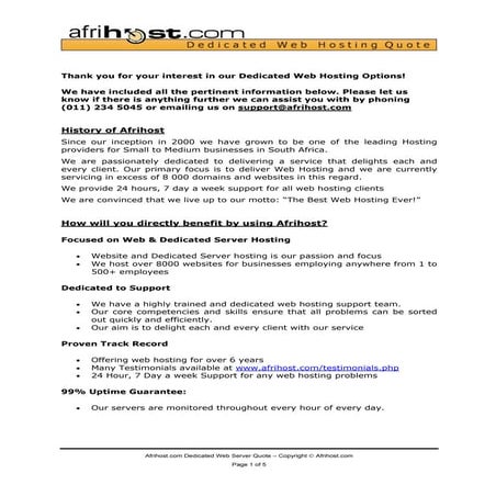 Sample Document On Hardware Software Proposal | DOC