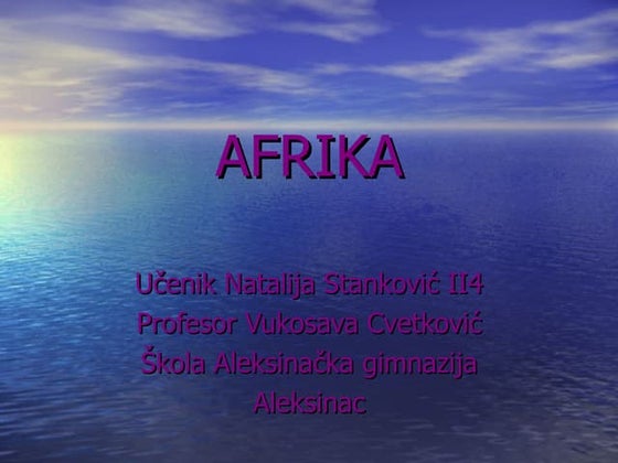 Afrika | PPT
