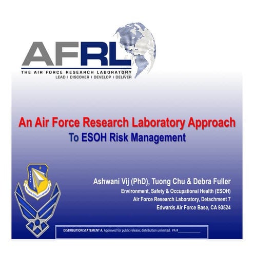 Afrl risk assessment | PDF