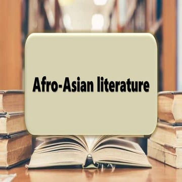 AFRO ASIAN PROSE AND POETRY for grade 8 students of sca. .pptx