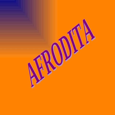 POWER DE DIOSA AFRODITA, LA DIOSA GRIEGA HISTORIA | PPTX
