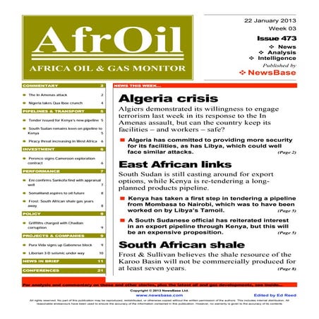 AfrOil - oil & gas news for Africa | PDF