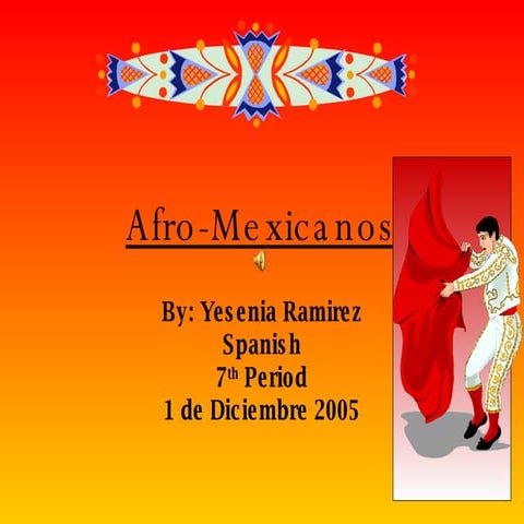 Afro-Mexicans | PPT