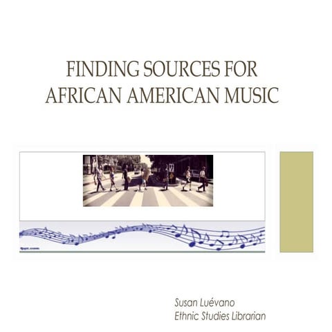 AFRS 155 Introduction to African American Music, fall 2013 | PPT