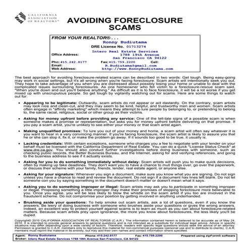 Avoid scams & fraud | DOCX