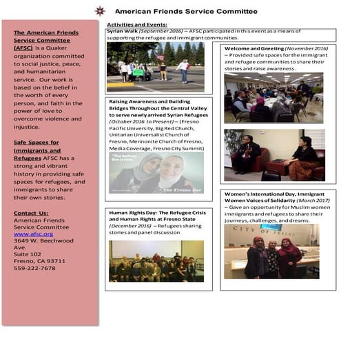 American Friends Service Committee pamphlets | DOCX