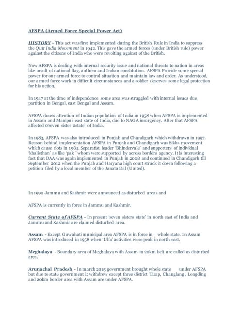 ARMED FORCES SPECIAL PROTECTION ACT | PPTX