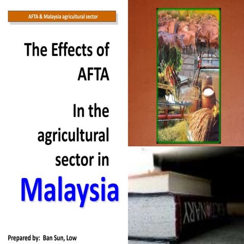 Afta and agriculture | PPT