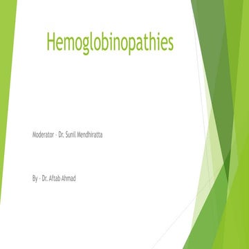 Hemoglobinopathies | PPTX