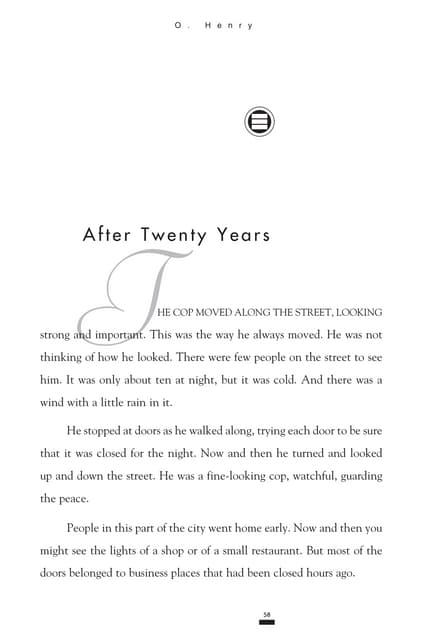 After twenty years by O. Henry | PDF