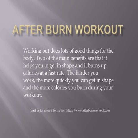 Afterburnworkout | PPTX