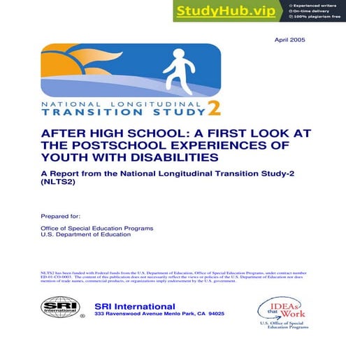 After High School A First Look At The Postschool Experiences Of Youth ...
