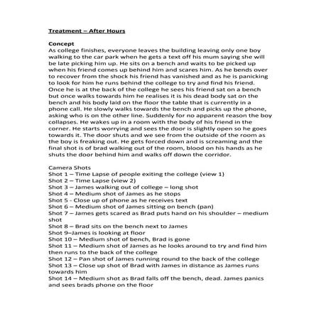 After hours script | DOCX