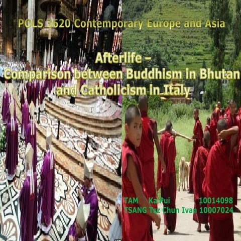 Afterlife - Comparison between Buddhism in Bhutan and Catholicism in ...
