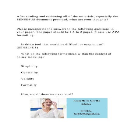 After reading and reviewing all of the materials, especially the SEN.docx