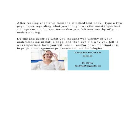 After reading chapter-6 from the attached text book, type a two.docx