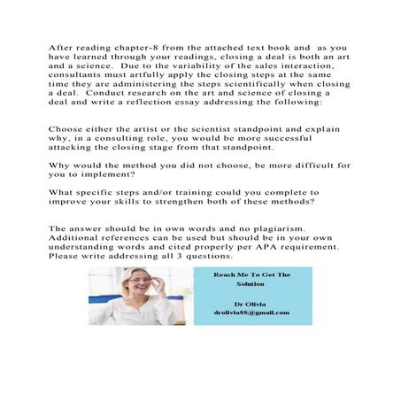 After reading chapter-8 from the attached text book and as you have.docx