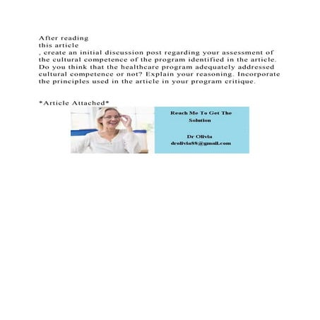 After reading this article, create an initial discussion post re.docx