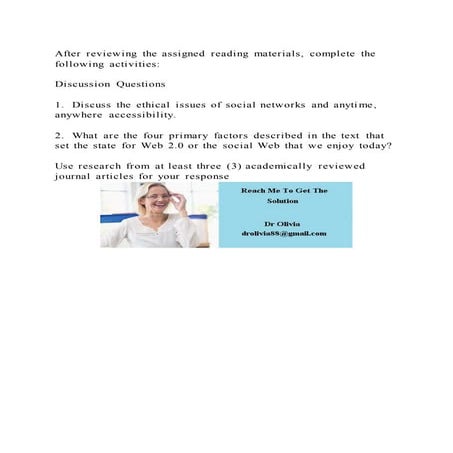 After reviewing the assigned reading materials, complete the followi | PDF