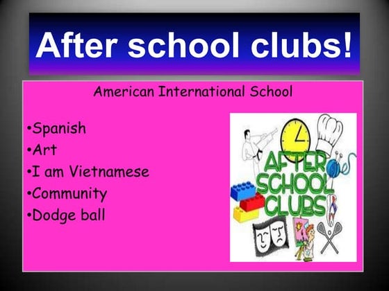 School’s clubs | PPT