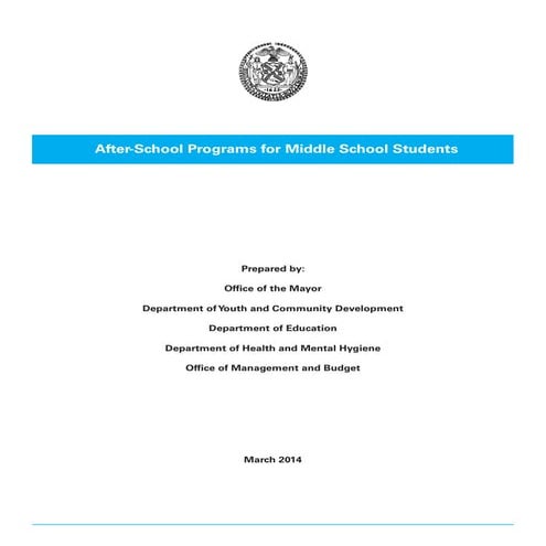 After school programs | PDF