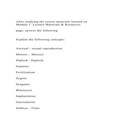 After studying the course materials located on Module 1 Lectu.docx