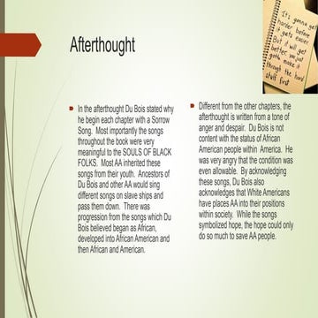 AfterthoughtSoulsofBlackFolkByRonnie | PPT