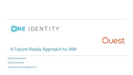 Identity and Access Management (IAM) | PPTX | Operating Systems | Computer Software and Applications
