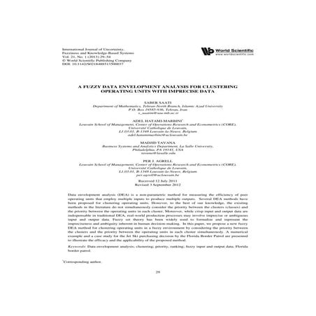 A FUZZY DATA ENVELOPMENT ANALYSIS FOR CLUSTERING.PDF