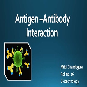 Ag -Ab interaction | PPTX