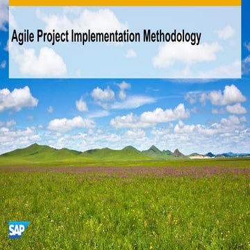 Agile Project Delivery Fundamentals by SAP | PPTX