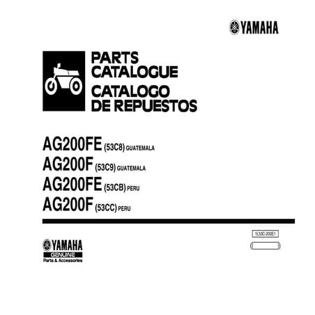 AG200-PARTS-CATALOGUE.pdf yamaha ag200 2007 | PDF