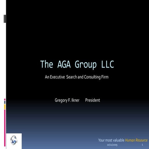 The AGA Group Power Point Presentation | PPTX