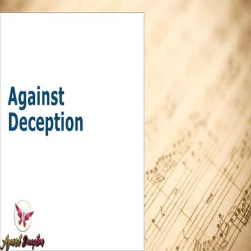 Against Deception | PPT