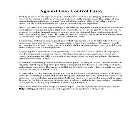 Against Gun Control Essay.pdf
