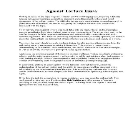 Essay Against Animal Testing | PDF