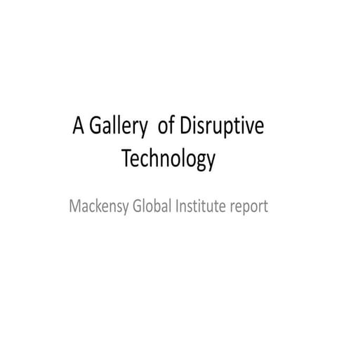 A galaxy of disruptive technology | PPT