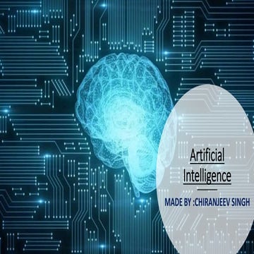 artificial Intelligence ppt | PPTX